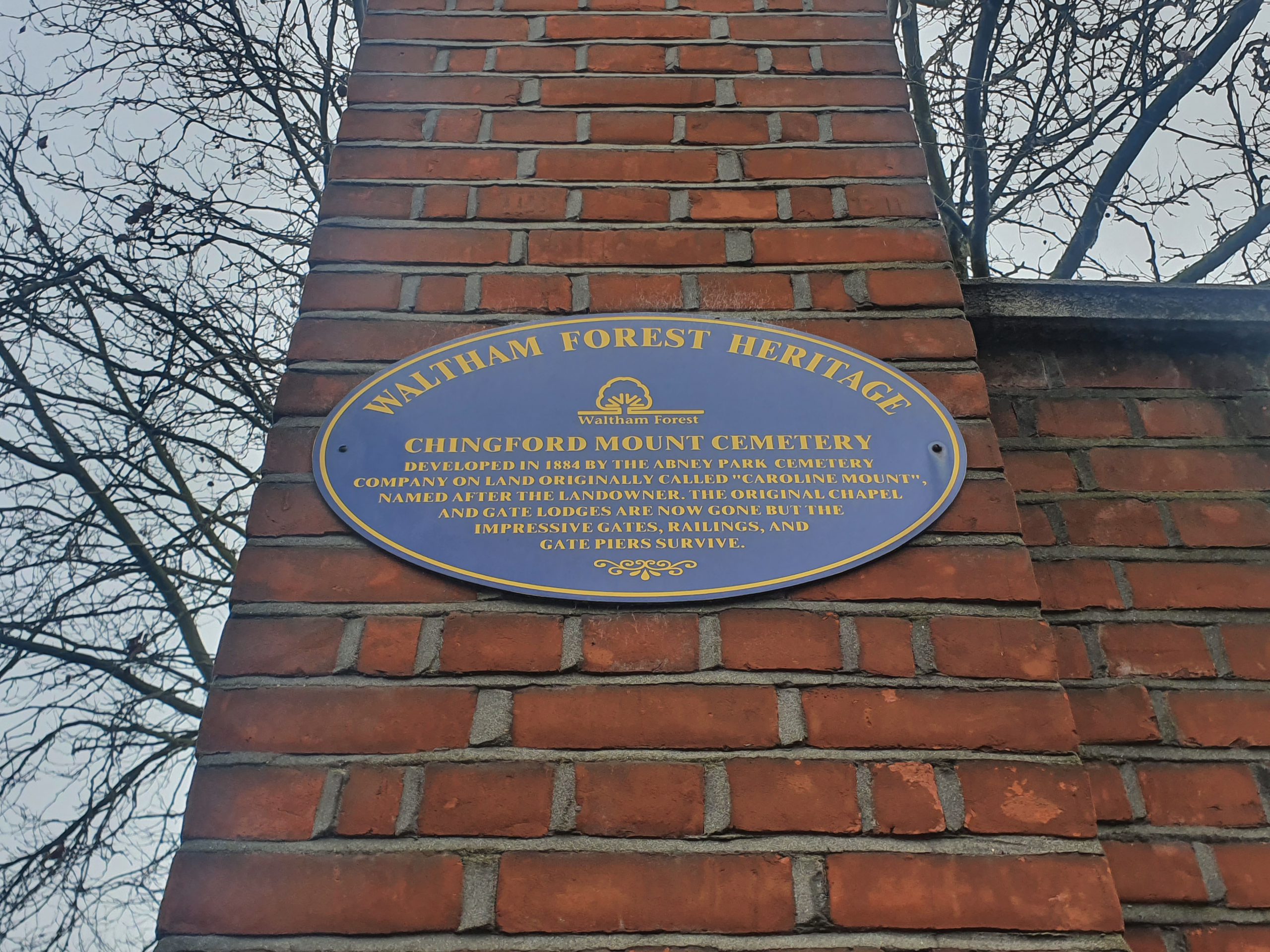 London – Waltham Forest (Borough of) – Chingford Mount Cemetery ...